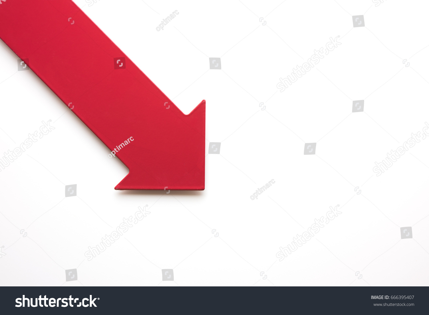 Big Real Red Arrow Presentation Slide Foto Stok 666395407 | Shutterstock
