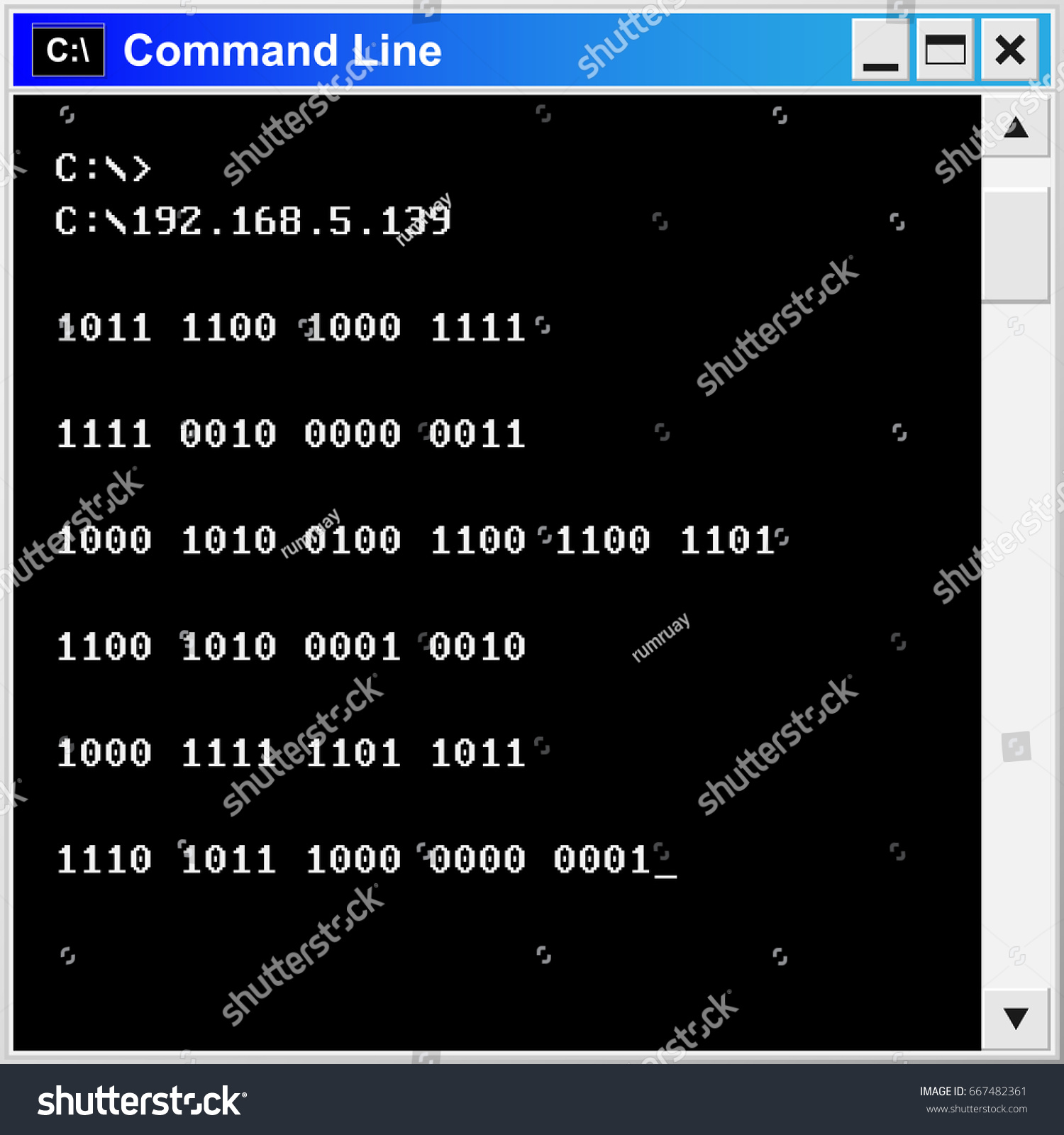 Command Line Computer Programmer Engineering Display Stock Vector ...