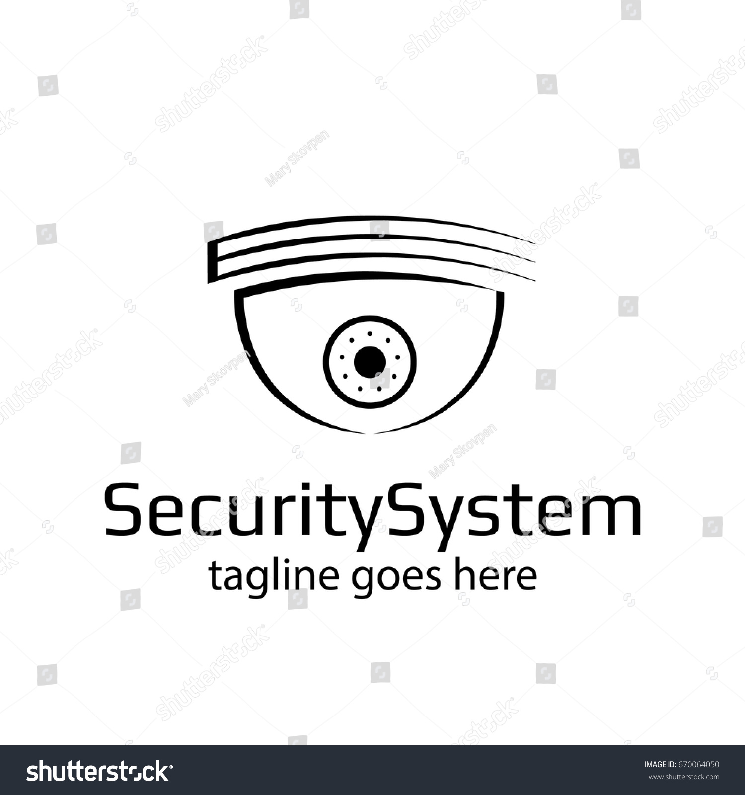 Logo Cctv Camera Security System Vector Stock Vector (Royalty Free ...