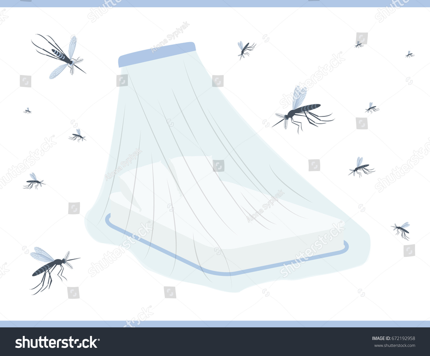 Mosquito Net Bed Zika Virus Prevention Stock Vector (Royalty Free ... Mosquito Net Bed Zika Virus Prevention Stock Vector (Royalty Free ...