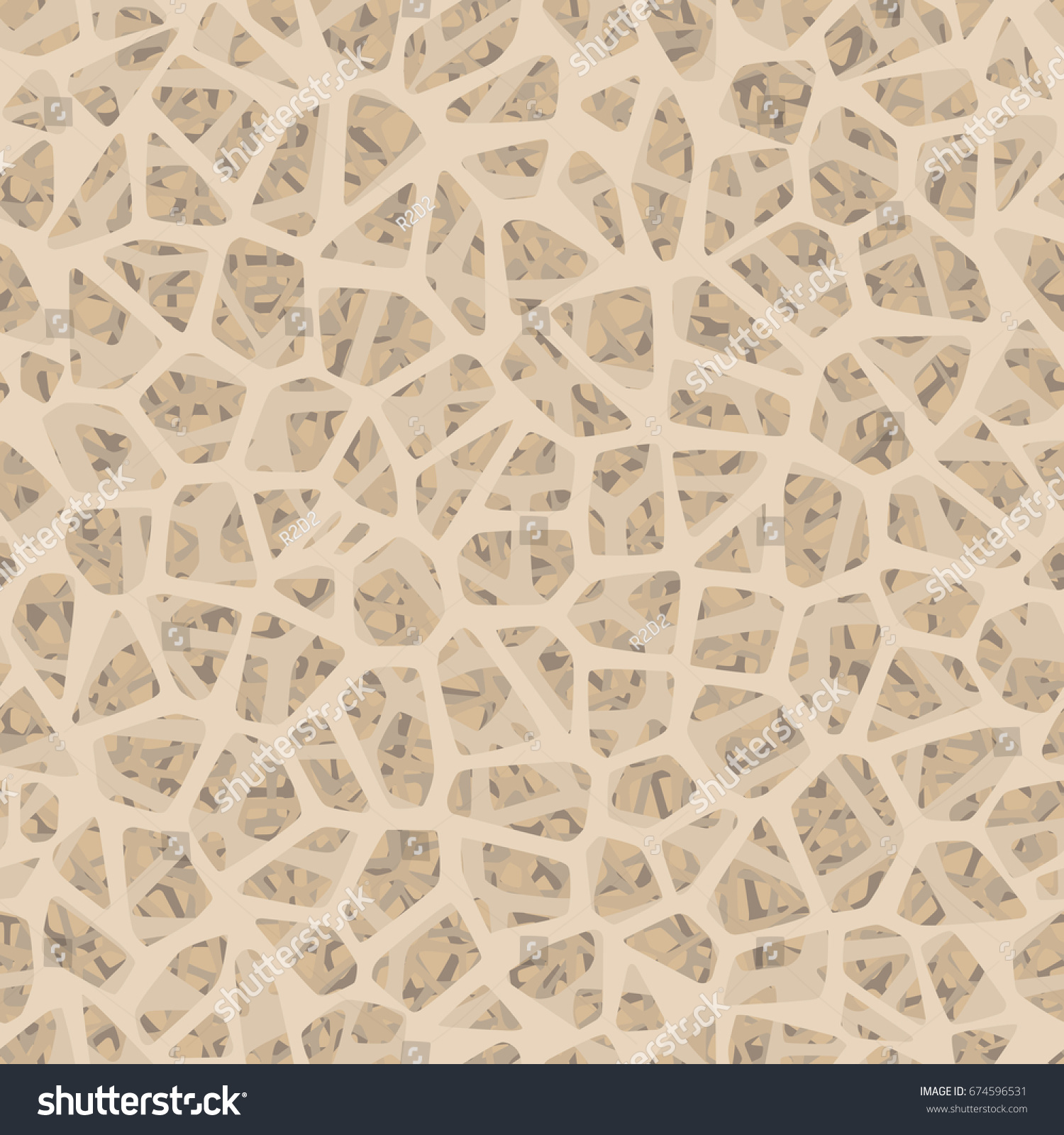 Bone Inside Structure Seamless Pattern Includes Stock Vector (Royalty ...