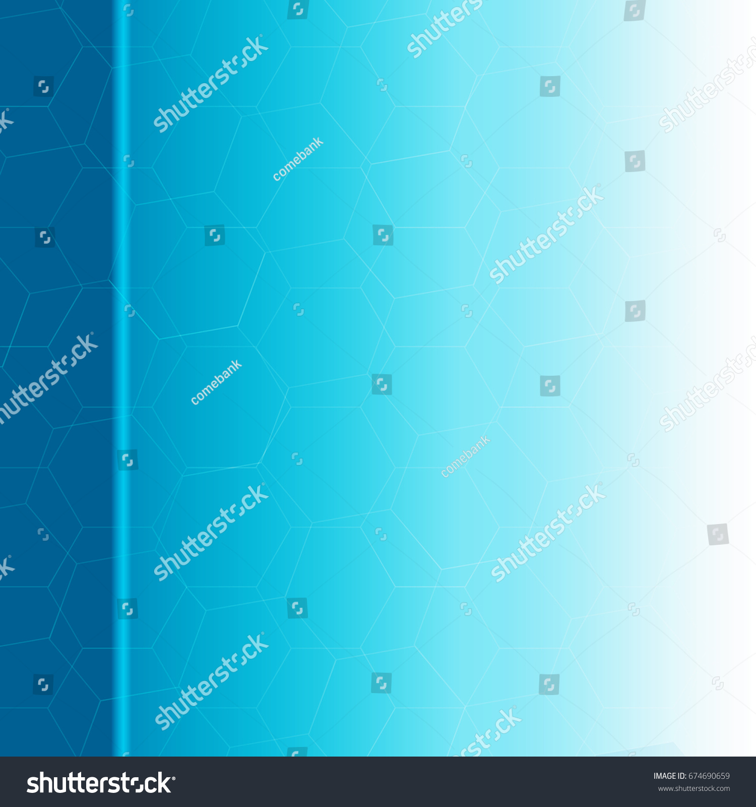 Template Background Hexagon Pattern Stock Vector Royalty Free 674690659 Shutterstock