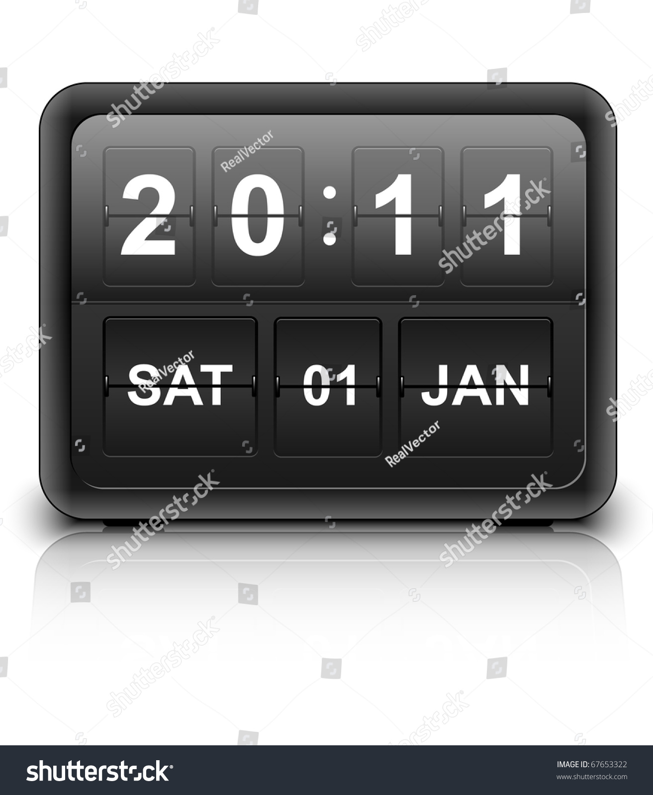 Analog Flip Clock Vector Stock Vector (Royalty Free) 67653322 ... Analog Flip Clock Vector Stock Vector (Royalty Free) 67653322 ...