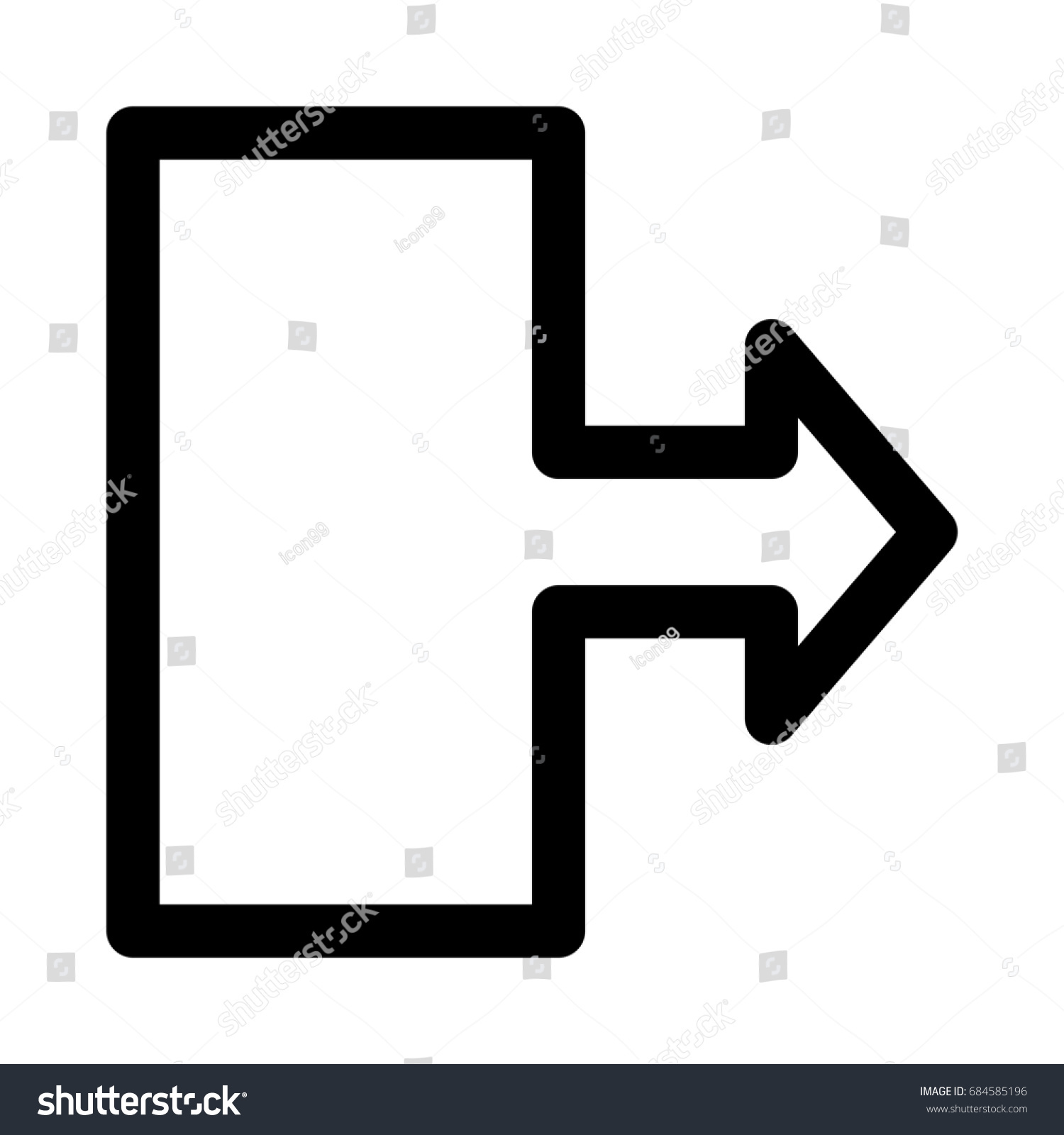 Move Right Arrow Stock Vector (Royalty Free) 684585196 | Shutterstock