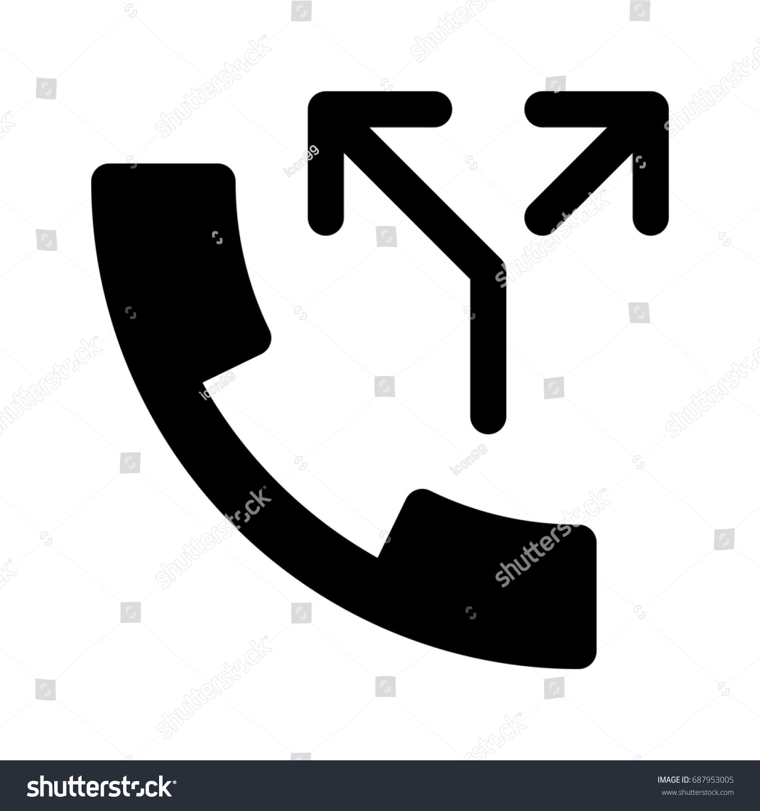 Split Call Stock Vector (Royalty Free) 687953005 | Shutterstock
