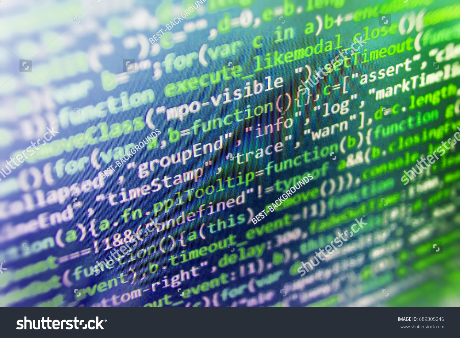 Programming Code Abstract Screen Software Developer Stock Photo ...