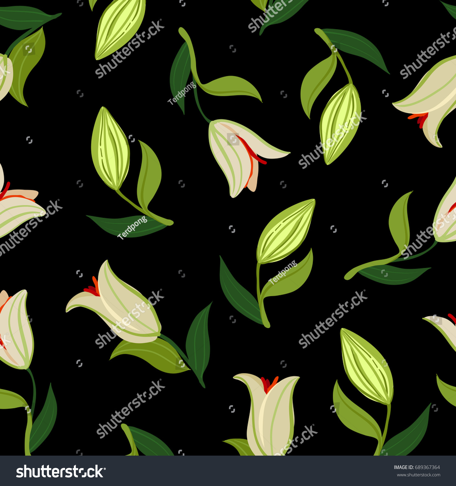 Spring Pattern Design Stock Vector (Royalty Free) 689367364 | Shutterstock