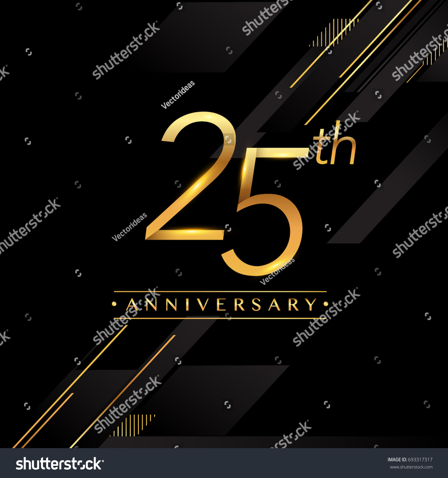 Twenty Five Years Anniversary Celebration Logotype Stock Vector ... Twenty Five Years Anniversary Celebration Logotype Stock Vector ...