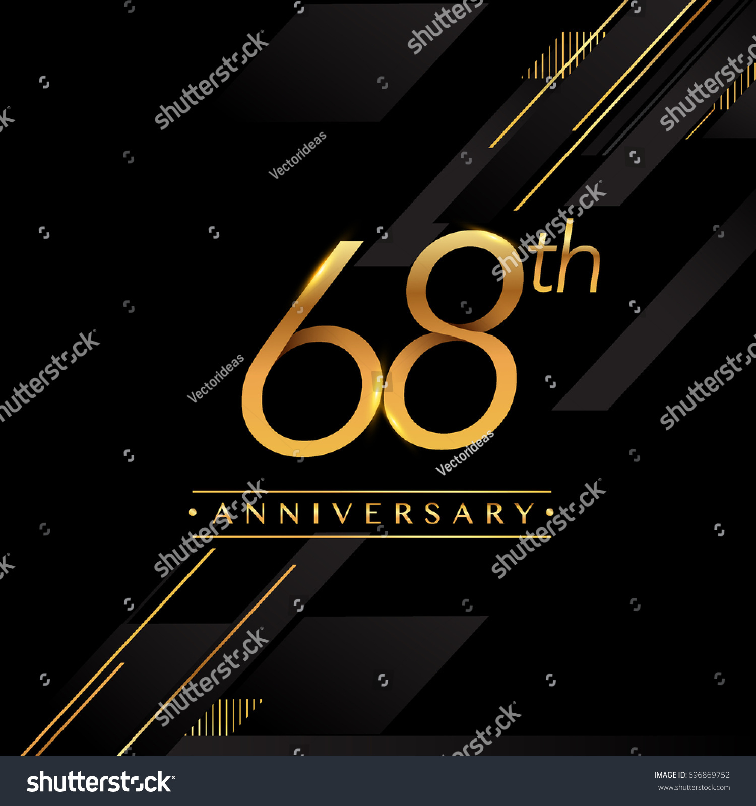Sixty Eight Years Anniversary Celebration Logotype Stock Vector ... Sixty Eight Years Anniversary Celebration Logotype Stock Vector ...