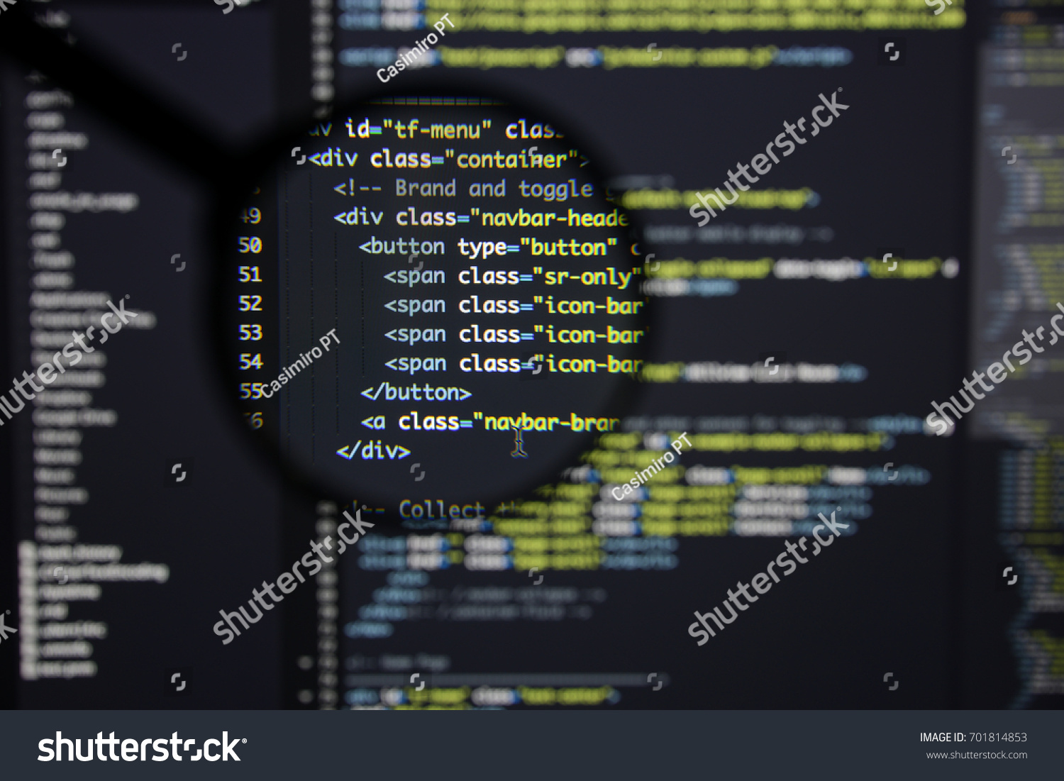 Real Html Code Developing Screen Programing Stock Photo 701814853 ... Real Html Code Developing Screen Programing Stock Photo 701814853 ...