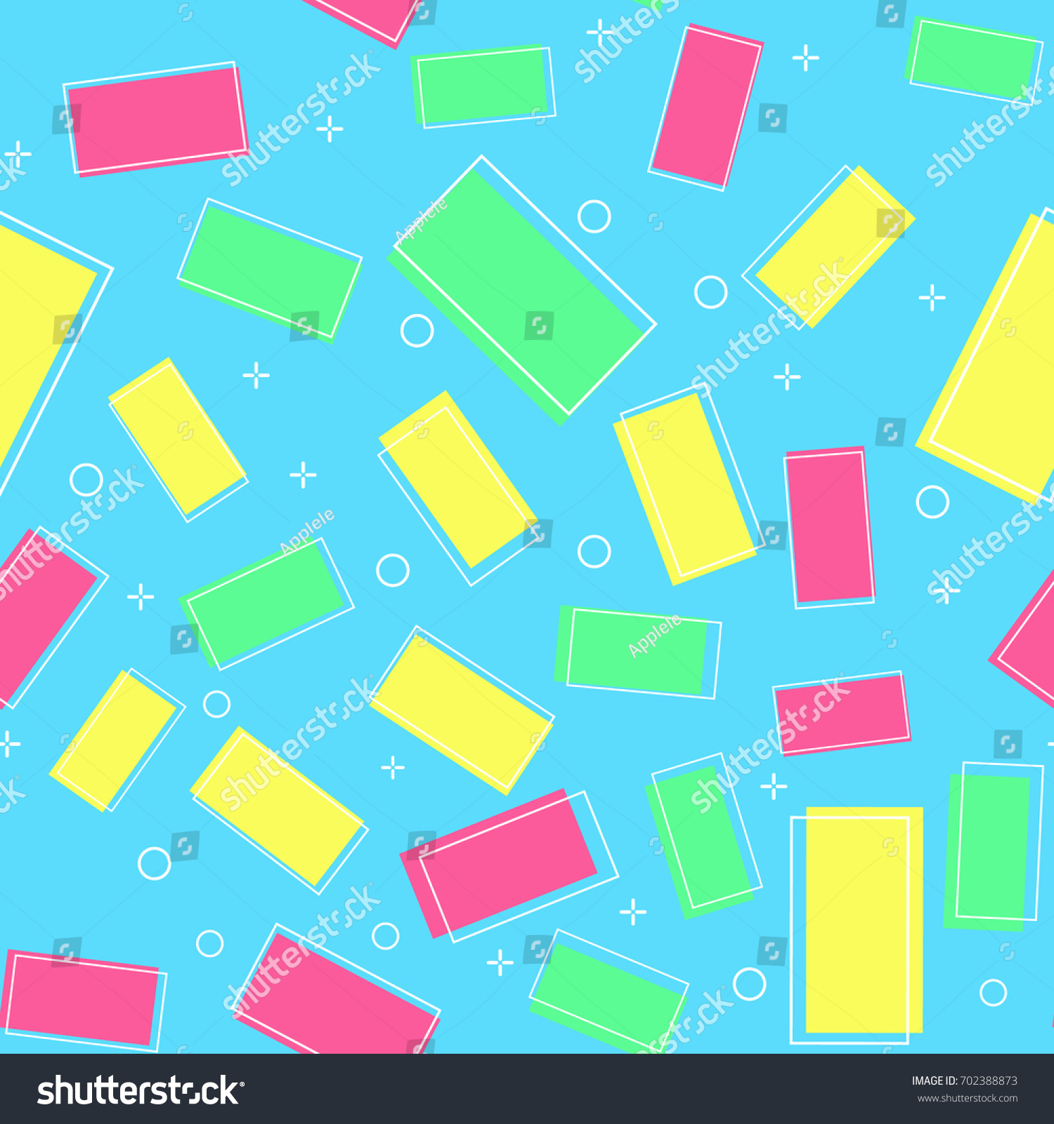 Flat Line Rectangle Pattern Vector Stock Vector (Royalty Free ...