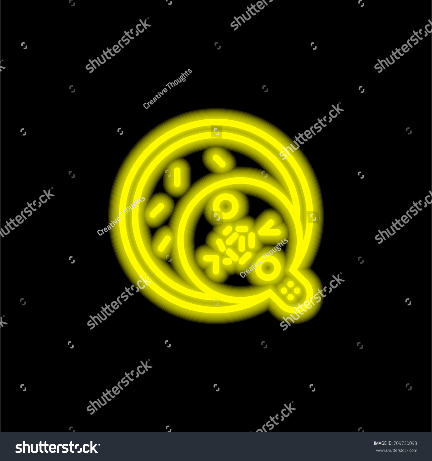 Bacteria Yellow Glowing Neon Ui Ux Stock Vector (Royalty Free ... Bacteria Yellow Glowing Neon Ui Ux Stock Vector (Royalty Free ...