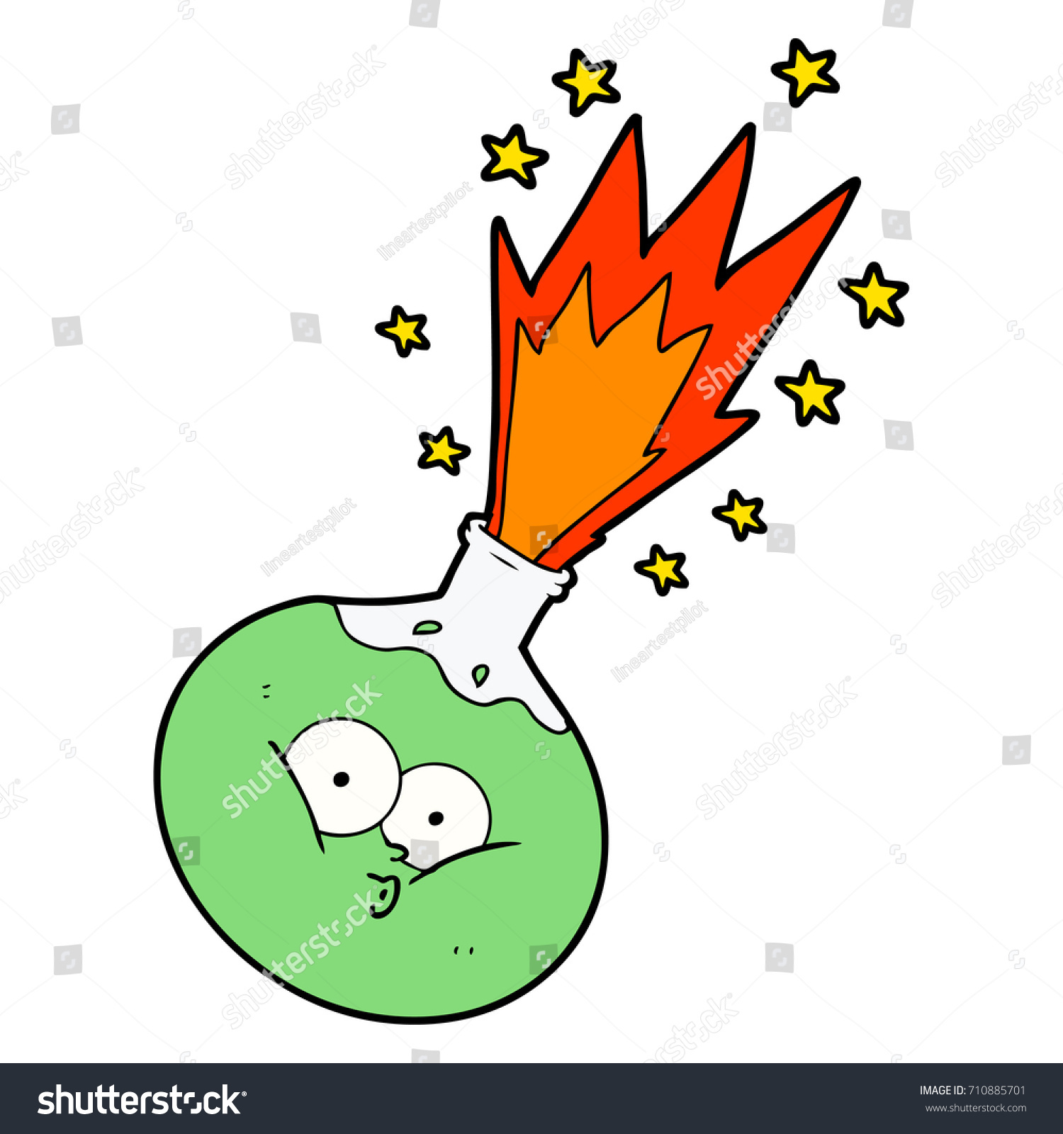 Cartoon Potion Exploding Stock Vector (Royalty Free) 710885701 ...