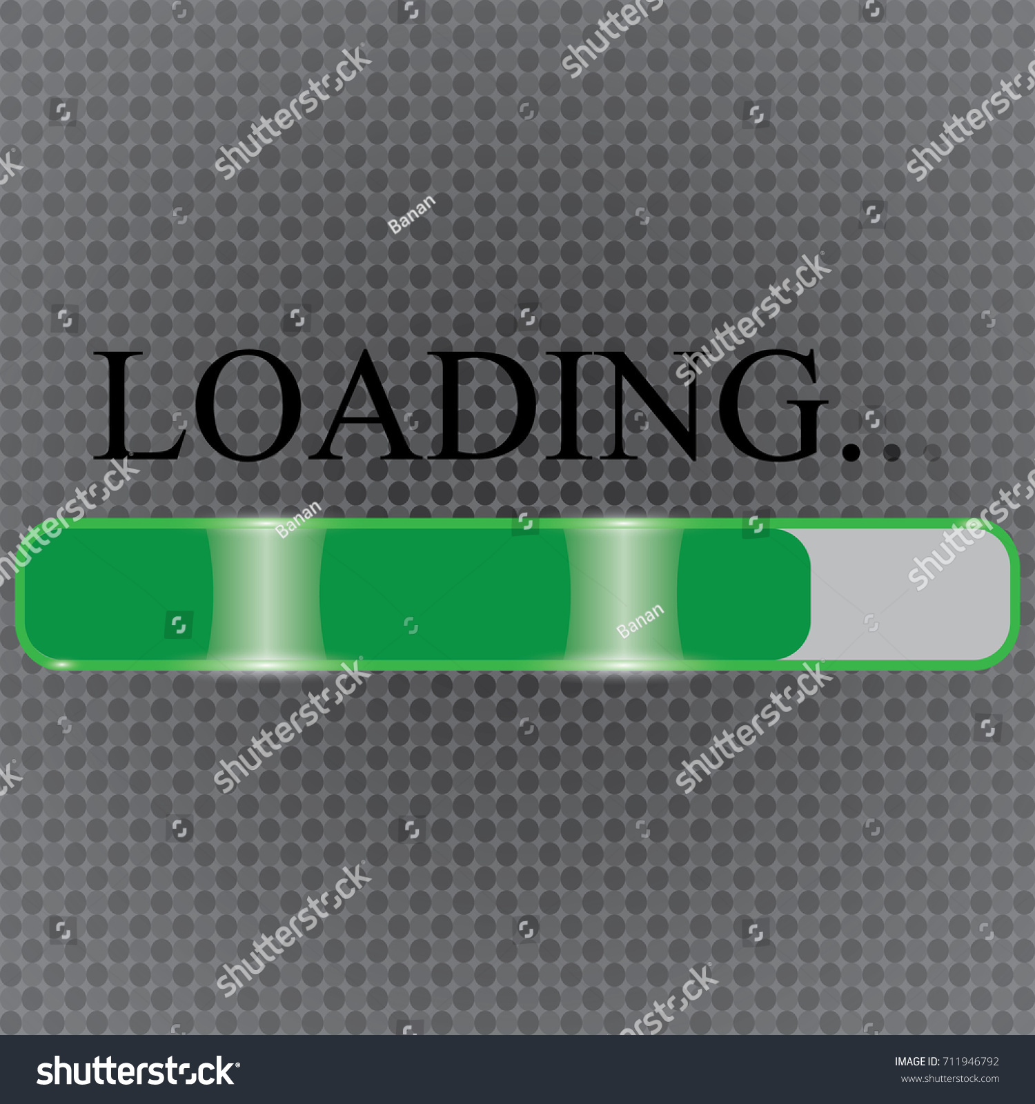 Vector Progress Loading Bar Stock Vector (Royalty Free) 711946792 ...