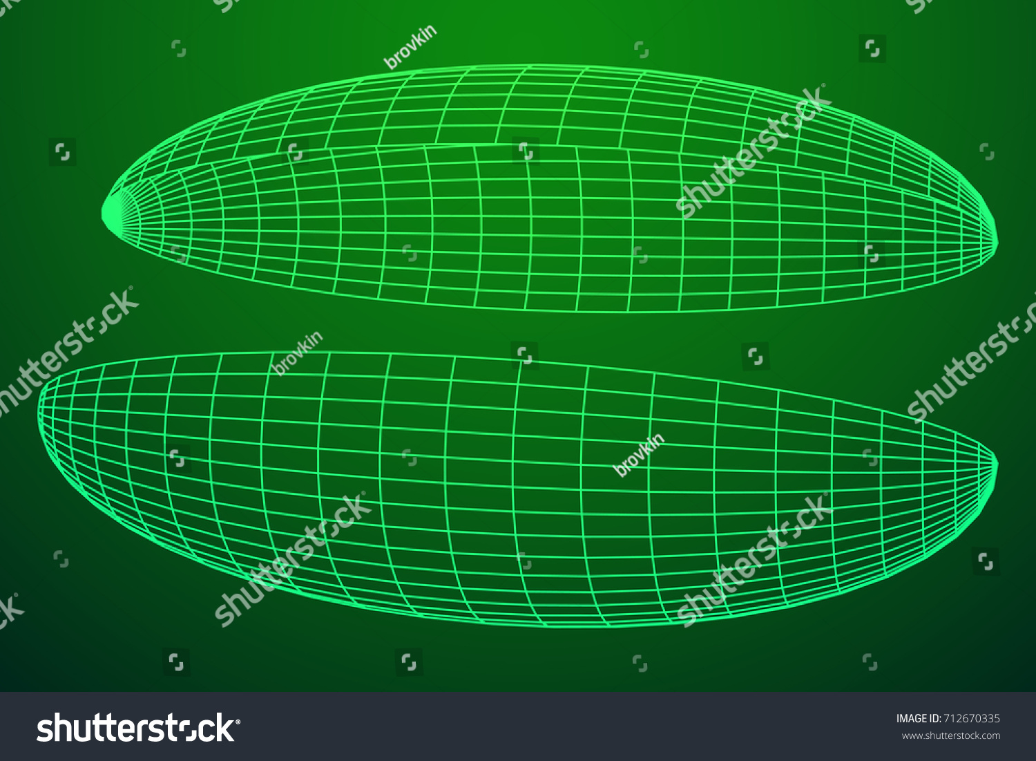 Wireframe Mesh Hemisphere Shell Connection Structure Stock Vector ...
