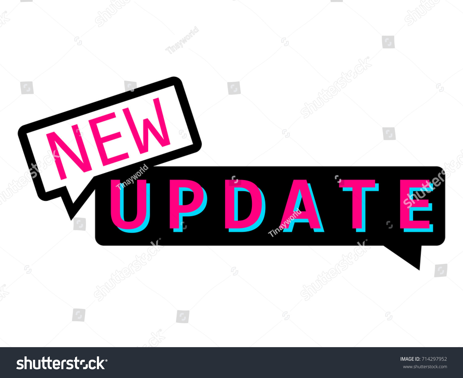 New Update Banner Template Isolated On Stock Vector (Royalty Free ... New Update Banner Template Isolated On Stock Vector (Royalty Free ...