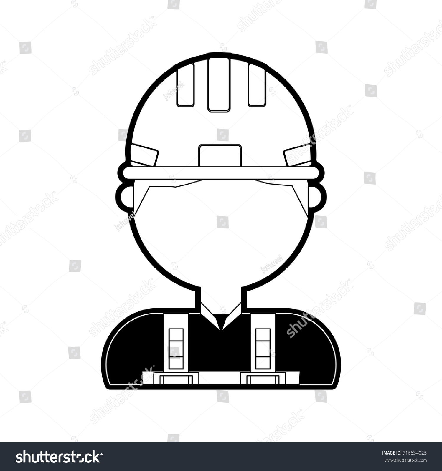 Man Construction Worker Vector Illustration Stock Vector (Royalty Free ...