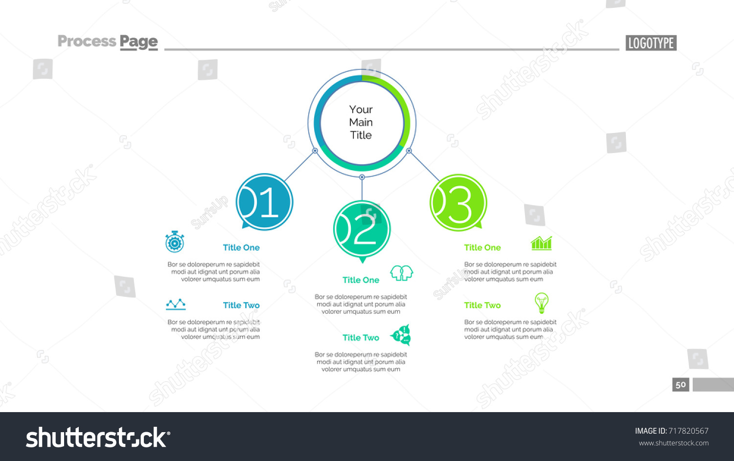Three Points Workflow Slide Template Stock Vector (Royalty Free ... Three Points Workflow Slide Template Stock Vector (Royalty Free ...