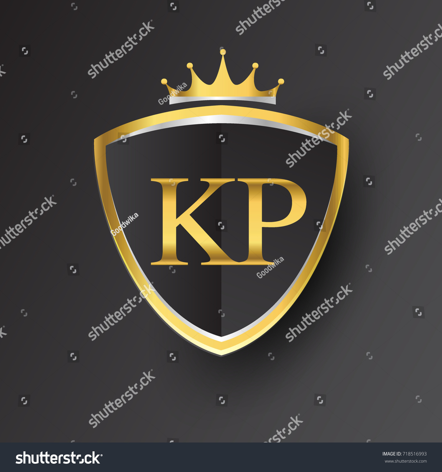Initial Logo Letter Kp Shield Crown Stock Vector (Royalty Free ... Initial Logo Letter Kp Shield Crown Stock Vector (Royalty Free ...