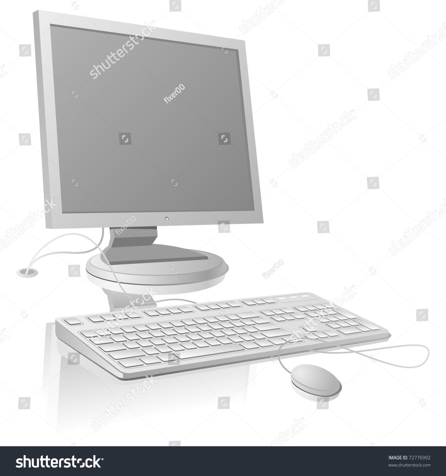 Lcd Monitor Keyboard Template Vector Illustration Stock Vector (Royalty ... Lcd Monitor Keyboard Template Vector Illustration Stock Vector (Royalty ...