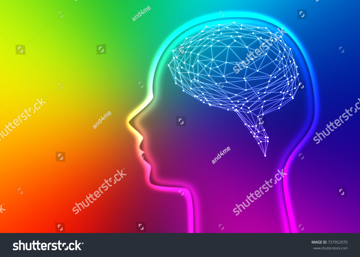 Rainbow Binary Code Background Illustration Background Stock ...