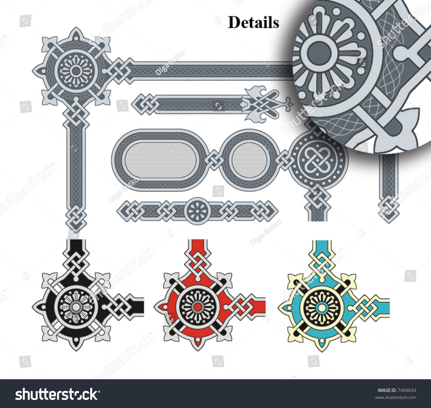 Frame Elements Vector Stock Vector (Royalty Free) 7404634 | Shutterstock
