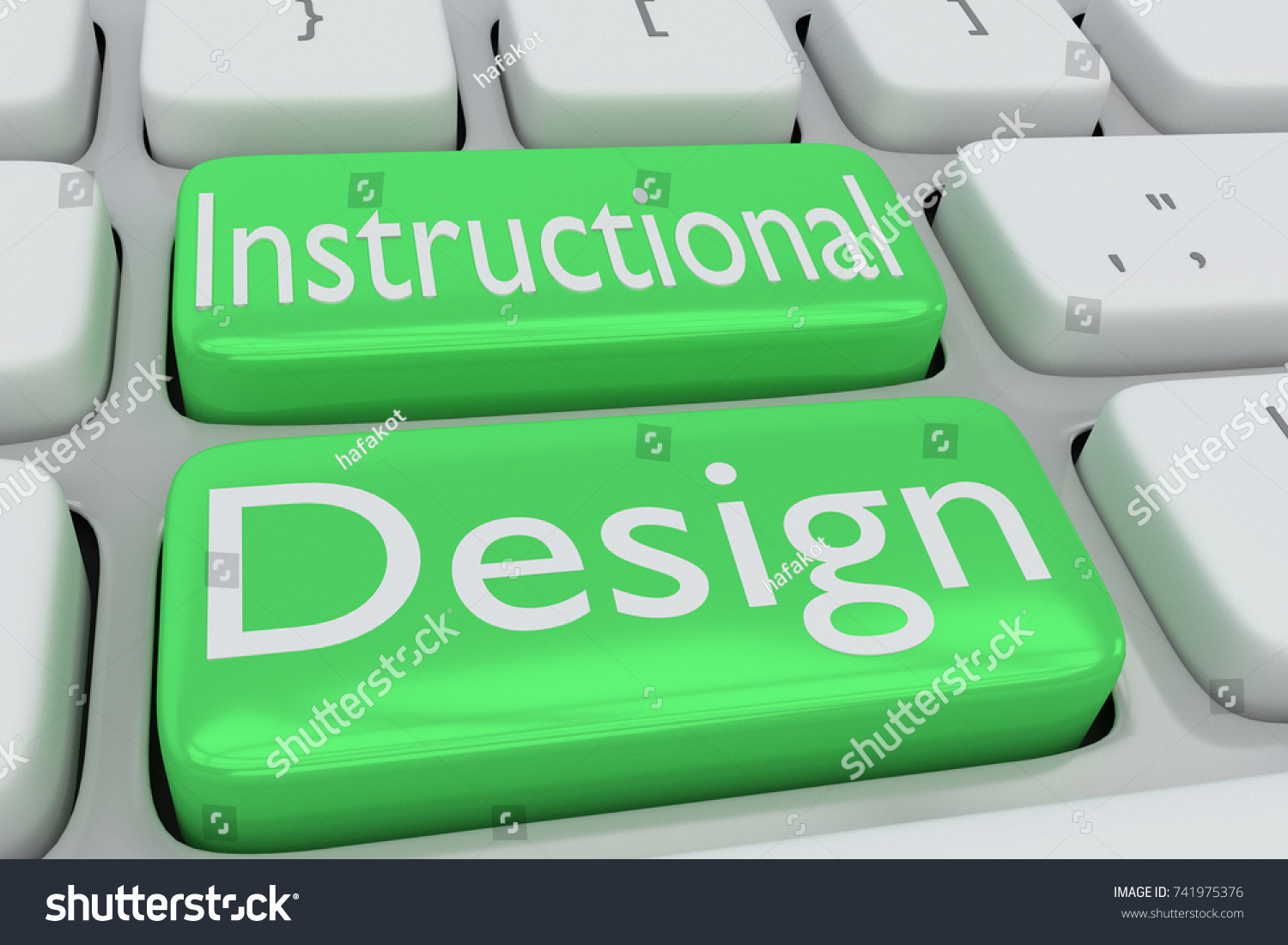 3d Illustration Computer Keyboard Script Instructional Stock Illustration 741975376 Shutterstock