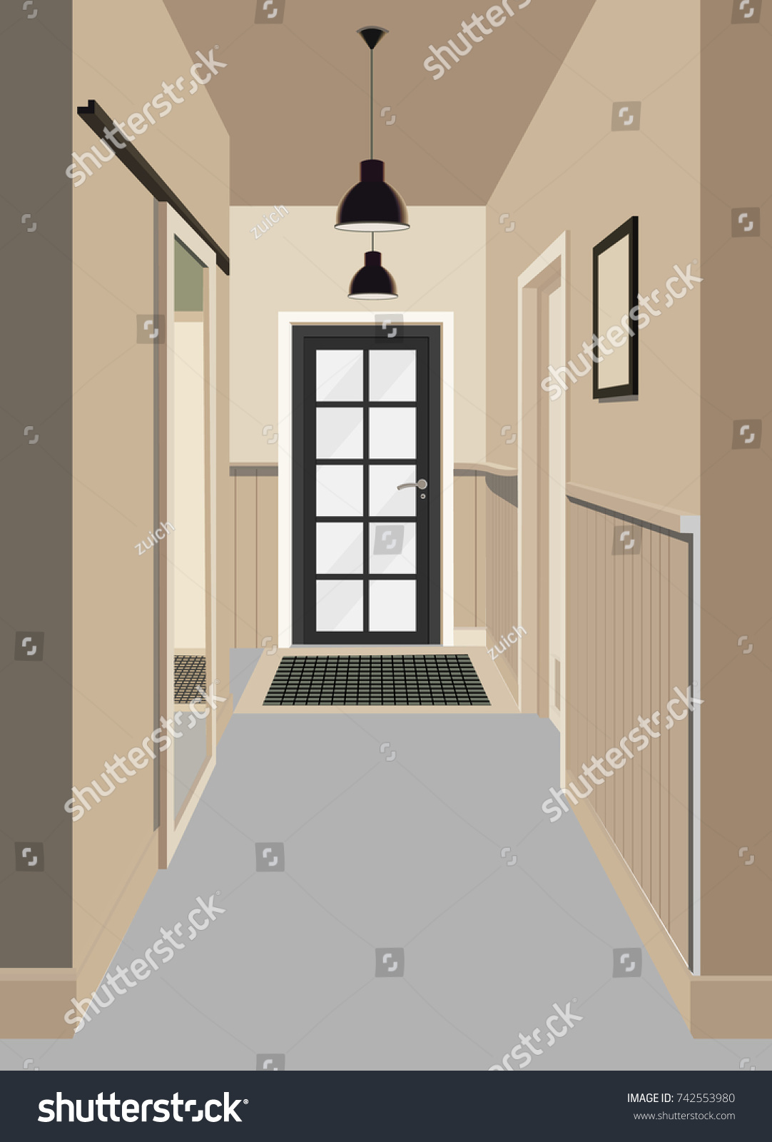 Corridor Interior Background Design Old Corridor Stock Vector (Royalty ... Corridor Interior Background Design Old Corridor Stock Vector (Royalty ...