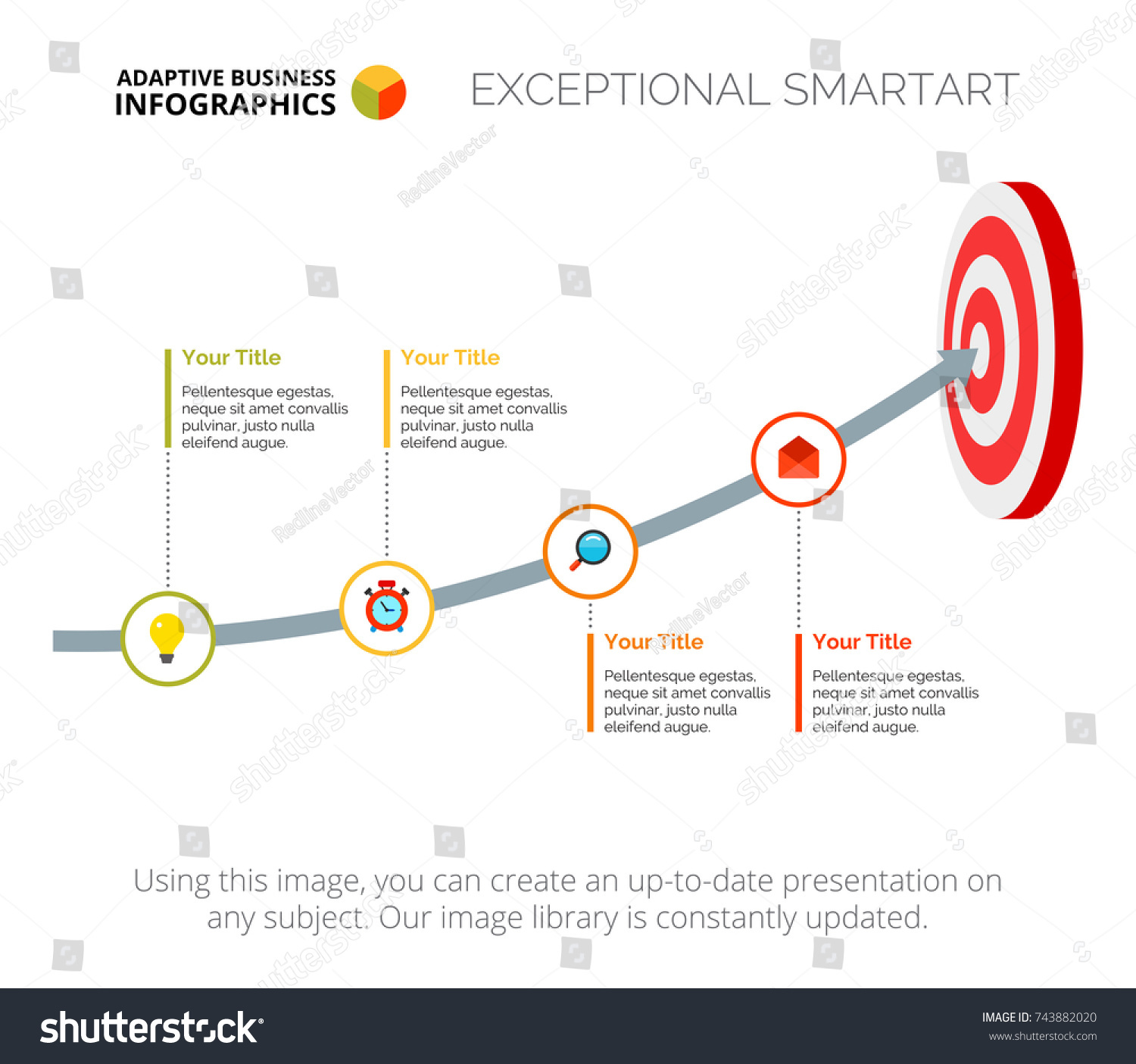 Process Chart Four Elements Template Stock Vector (Royalty Free ...