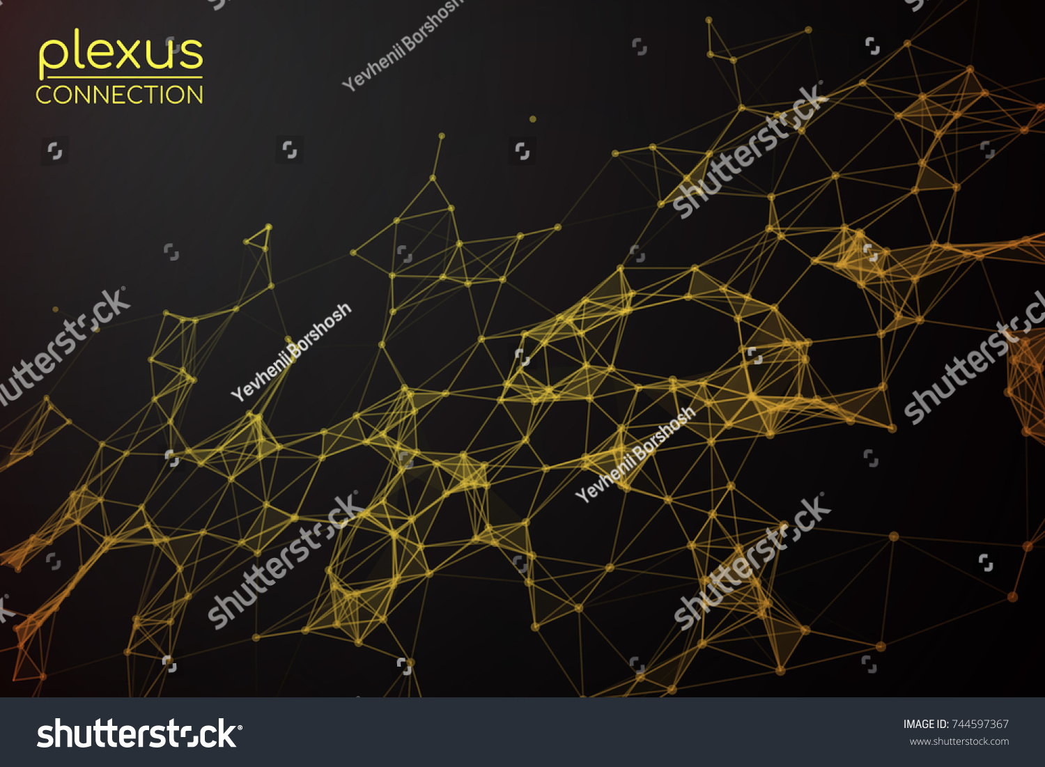 Abstract Vector Illustration Background Vector Plexus Stock Vector ...