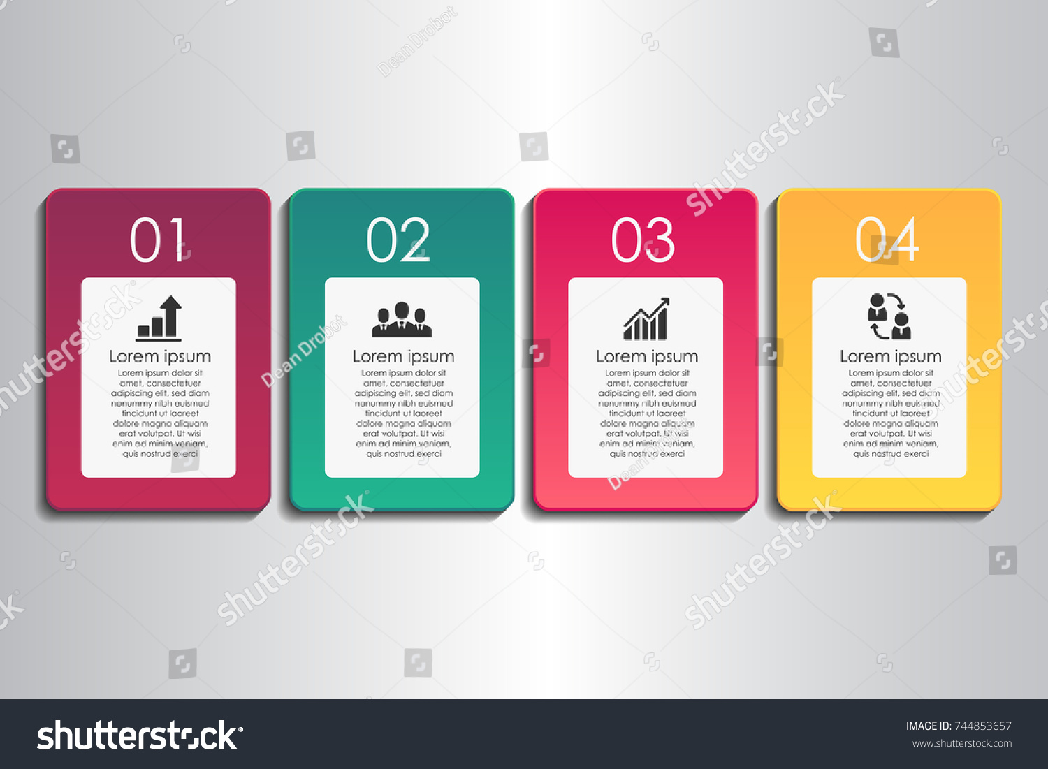 Process Chart Template Rectangles Flowchart Workflow Stok Vektör ...