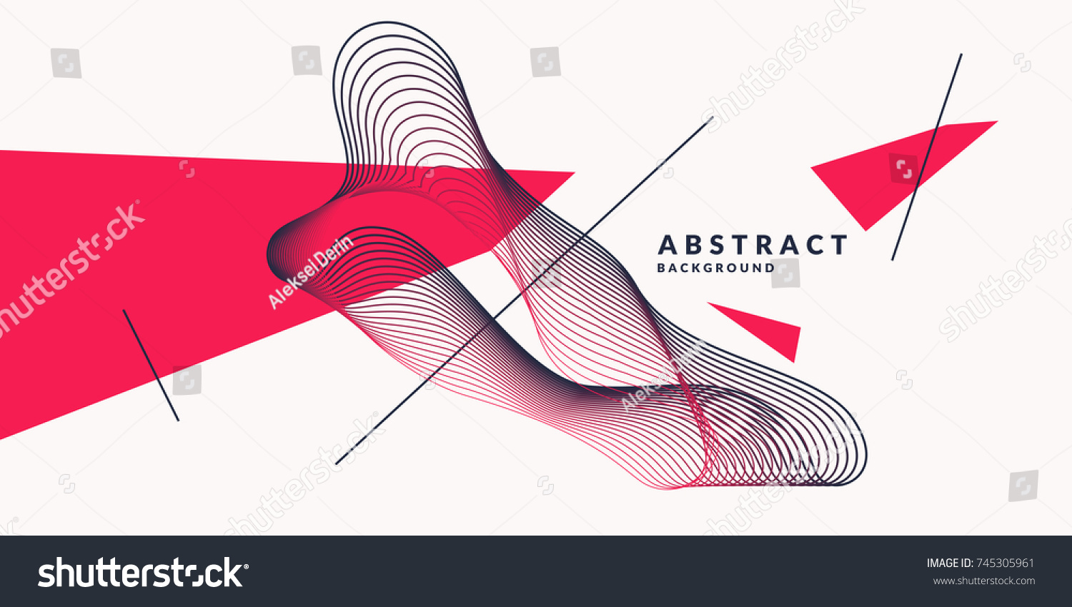Abstract Background Dynamic Linear Waves Vector Stock Vector Royalty Free 745305961 Shutterstock