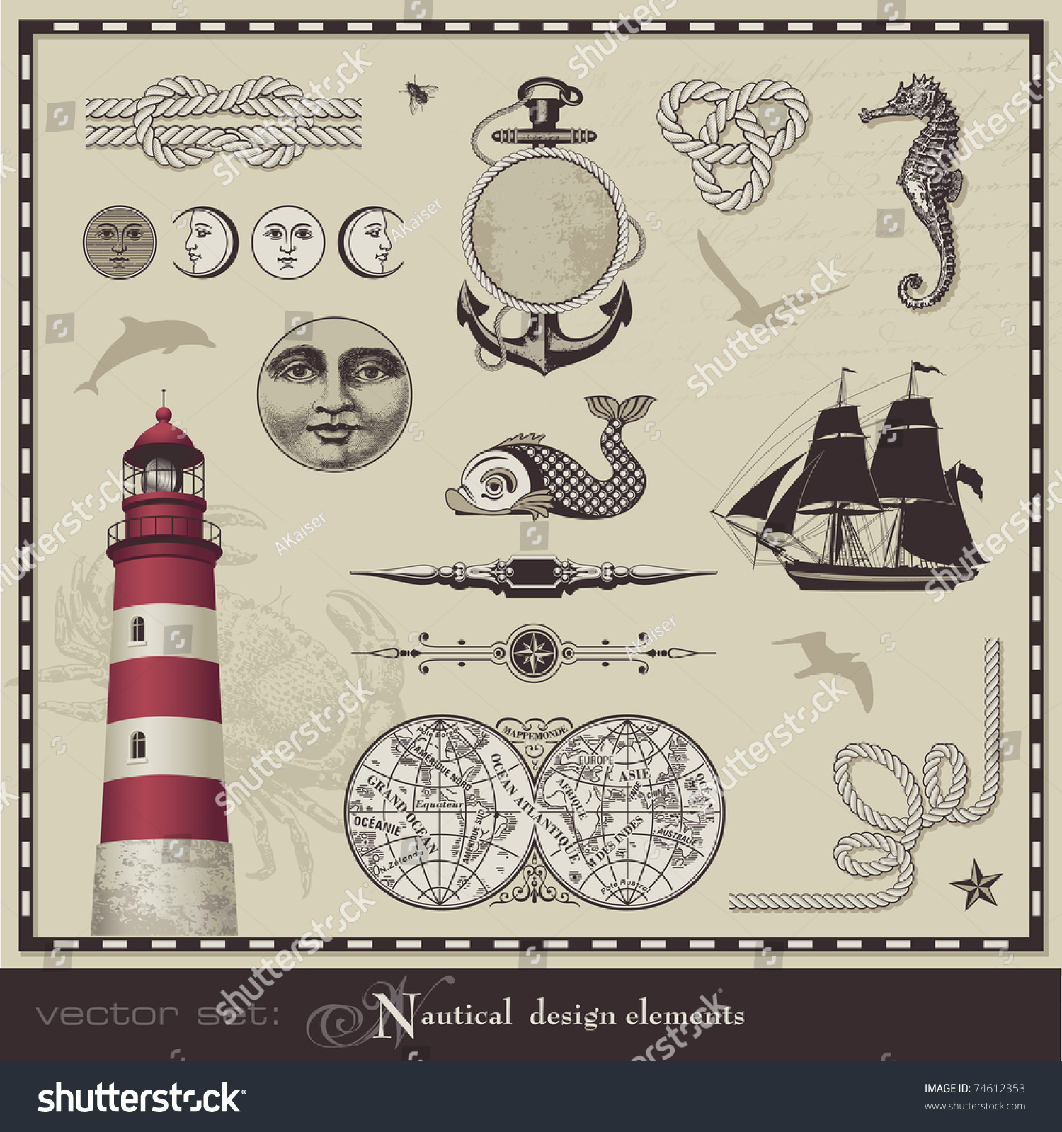 3,063 Page Design Elements Nautical Images, Stock Photos & Vectors ...