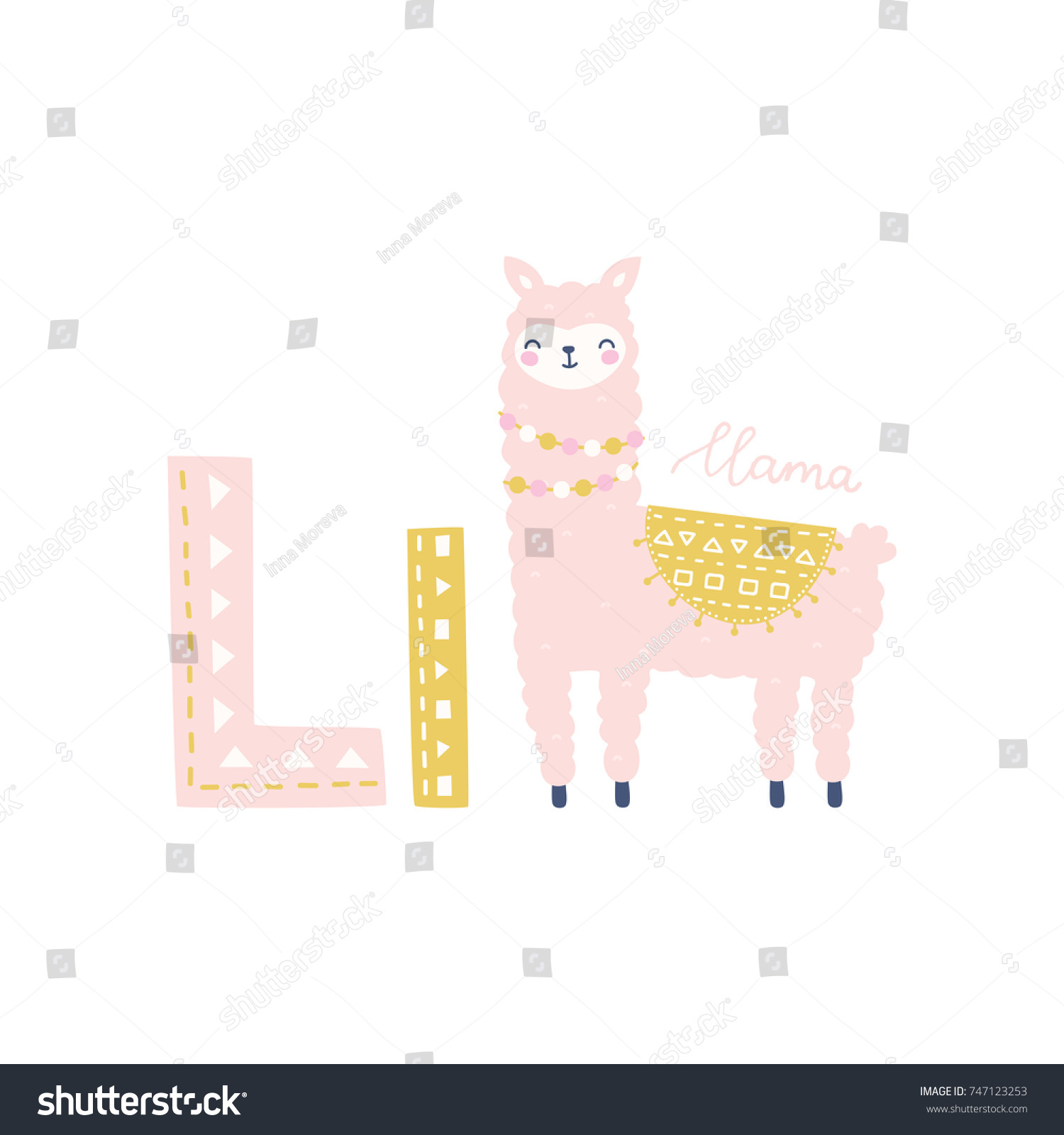Vector Alphabet Letter L Llama Stock Vector (Royalty Free) 747123253 ... Vector Alphabet Letter L Llama Stock Vector (Royalty Free) 747123253 ...