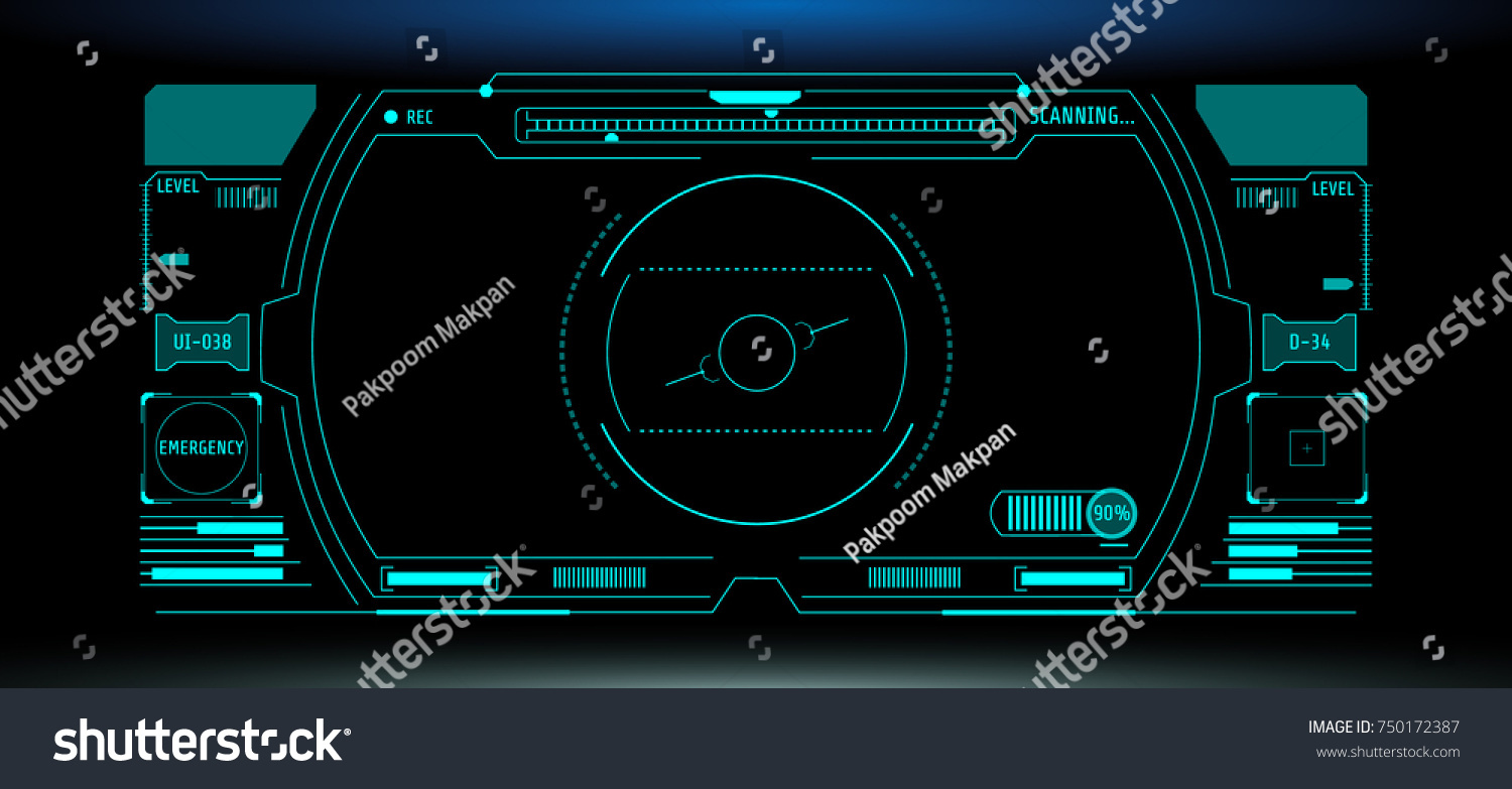 Hud Futuristic Elements Automatic Target Scan Stock Vector (Royalty ... Hud Futuristic Elements Automatic Target Scan Stock Vector (Royalty ...