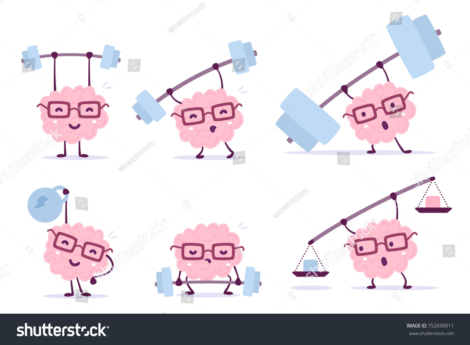 Very Strong Cartoon Brain Concept Vector Stock Vector (Royalty Free ... Very Strong Cartoon Brain Concept Vector Stock Vector (Royalty Free ...