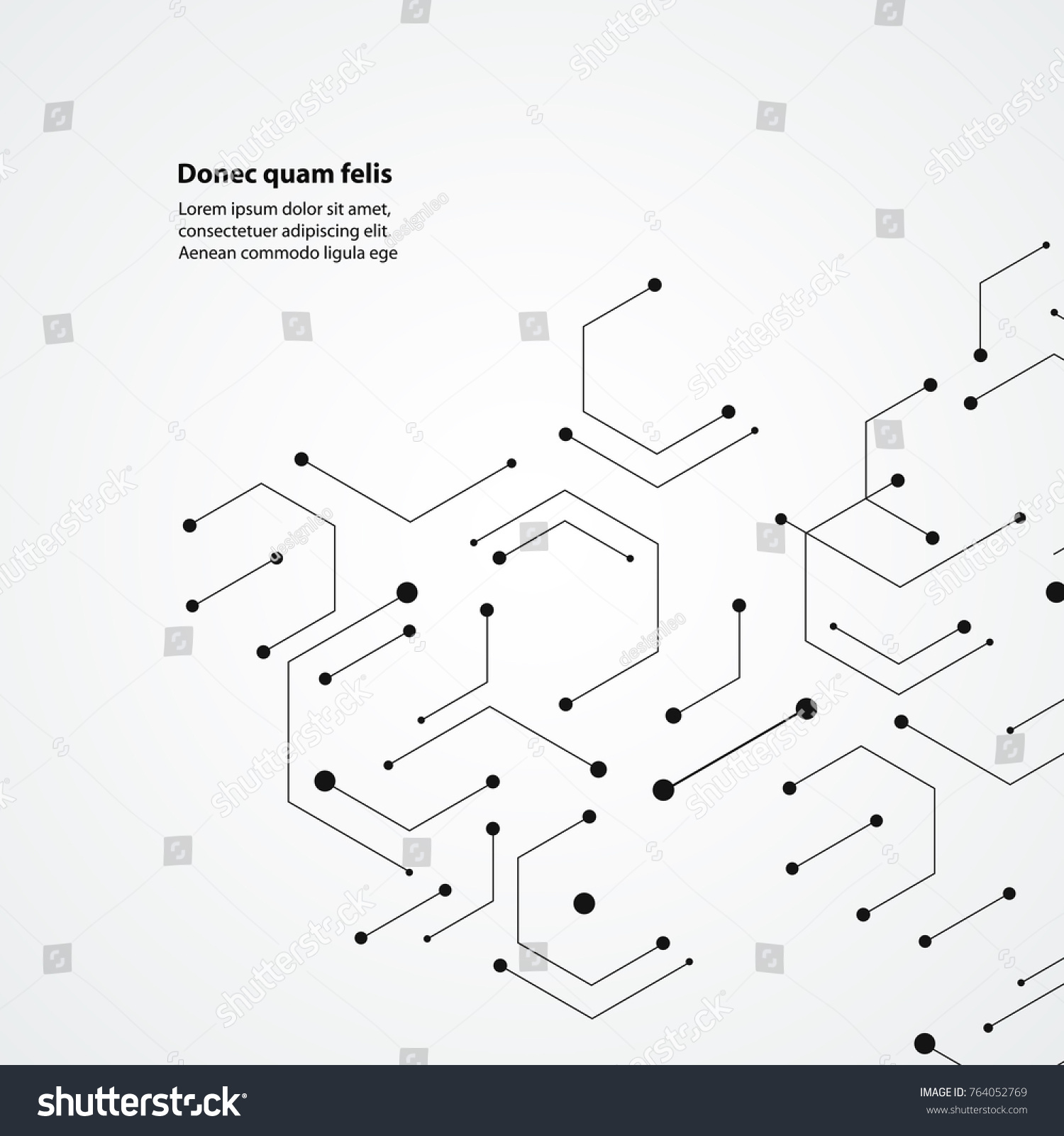 Molecular Structure Pattern Background Vector Technology Stock Vector ...