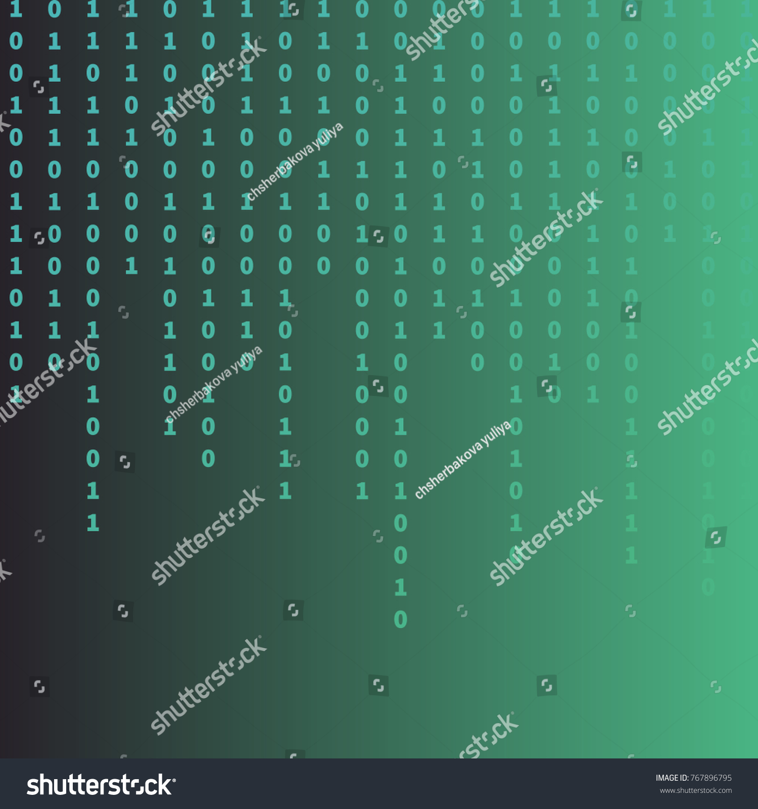 Abstract Digital Background Binary Code Vector Stock Vector (Royalty ...