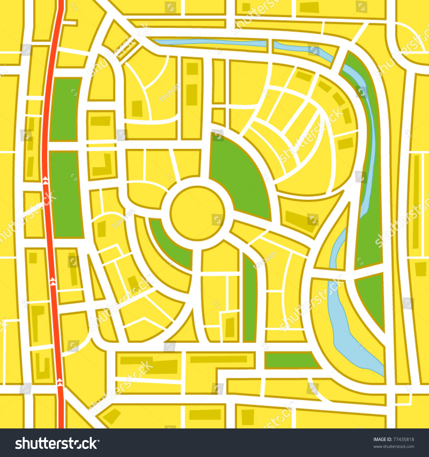 Seamless Background Abstract City Map Stock Vector (Royalty Free ... Seamless Background Abstract City Map Stock Vector (Royalty Free ...