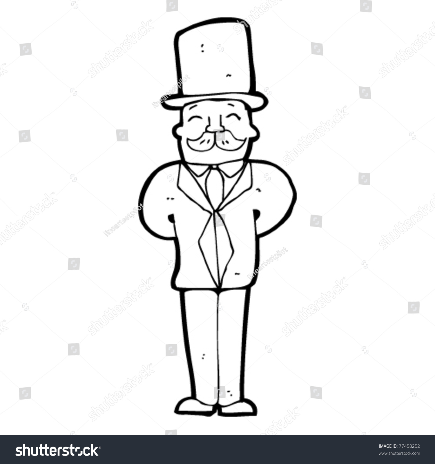 Posh Gentleman Cartoon Stock Vector (Royalty Free) 77458252 | Shutterstock
