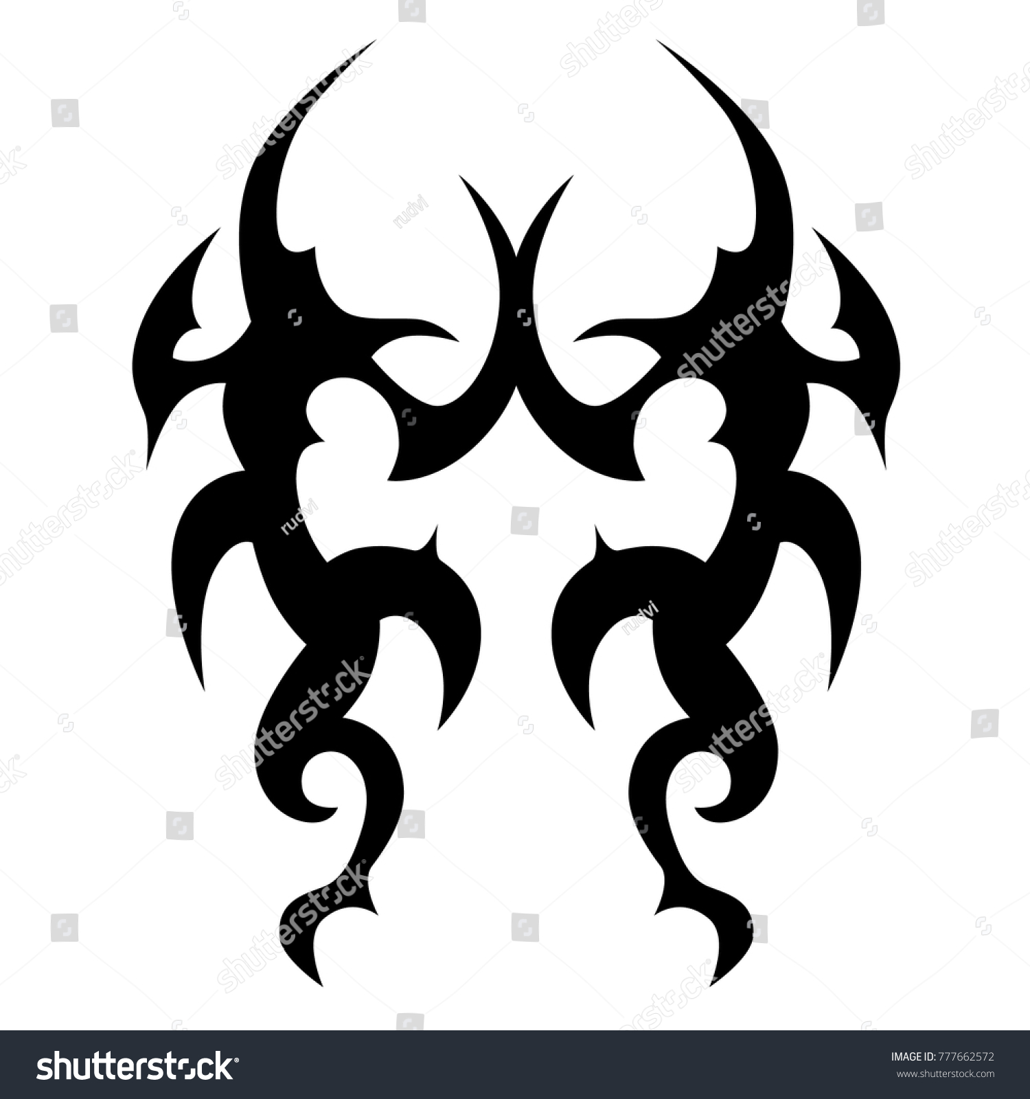 Tattoo Art Designs Ideas Tattoos Girls Stock Vector Royalty Free