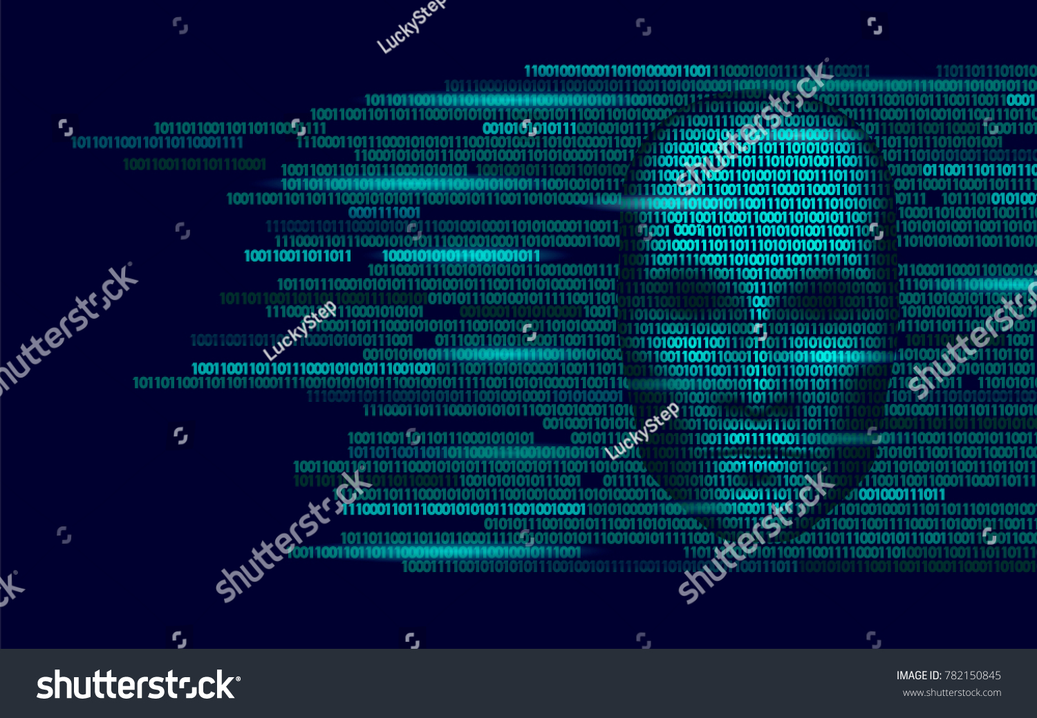 Hacker Artificial Intelligence Robot Danger Dark Stock Vector (Royalty ...
