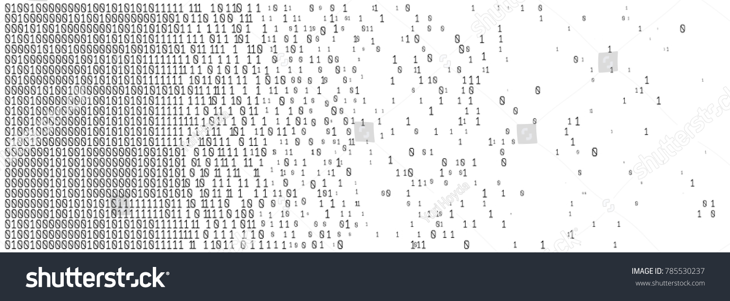 Binary Code Digital Technology Data Sorting Stock Vector (Royalty Free ...
