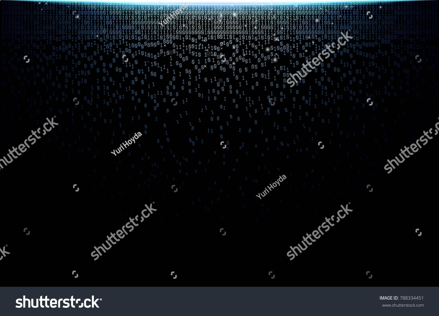 Binary Code Digital Technology Data Sorting Stock Vector (Royalty Free ...