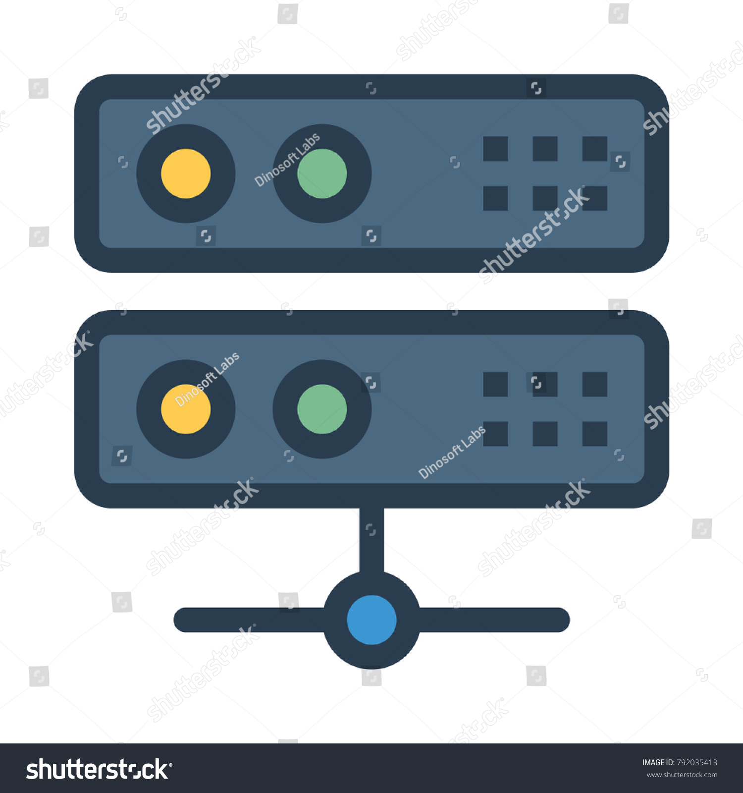 Mainframe Processor Database Stock Vector (Royalty Free) 792035413 ...