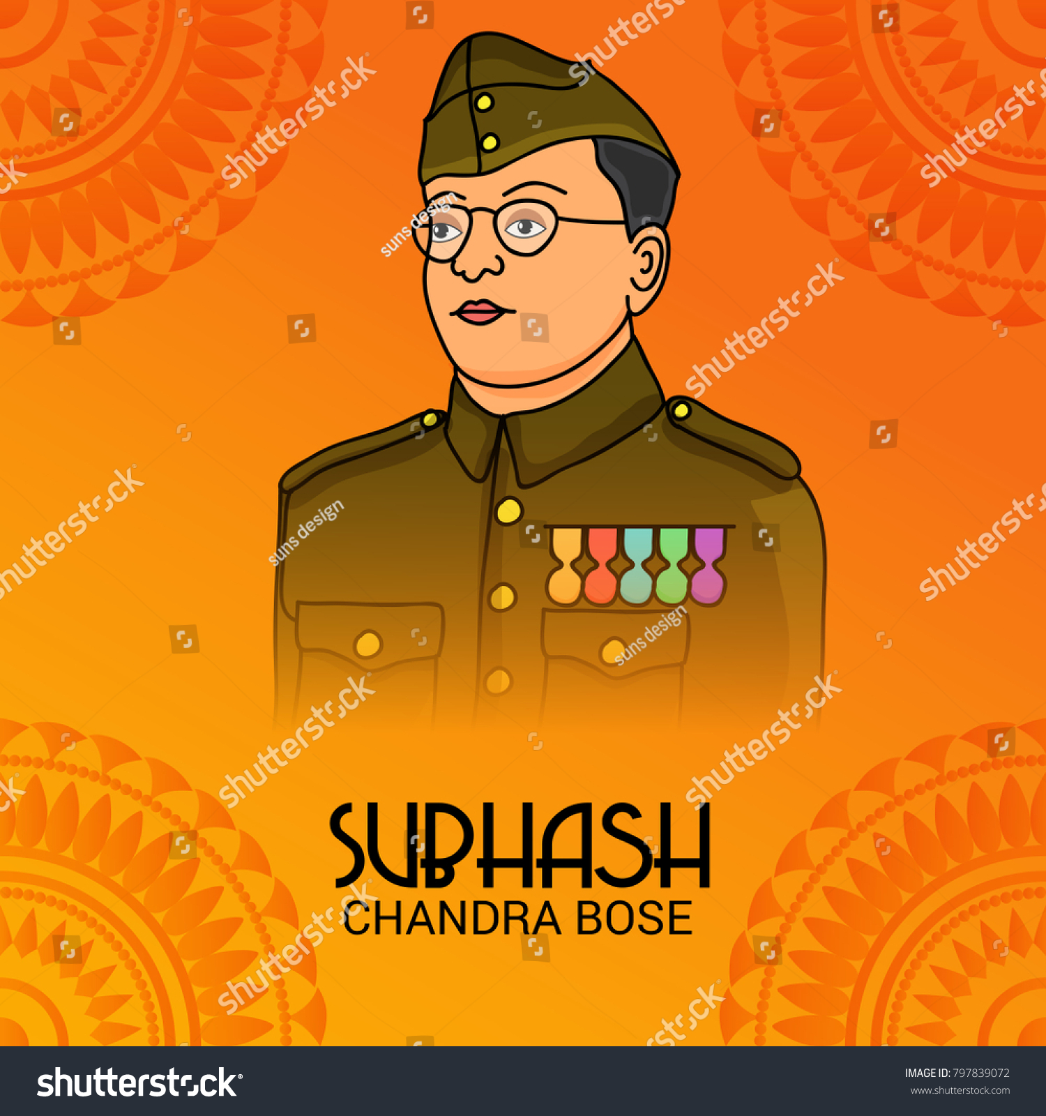Vector Illustration Background Netaji Subhash Chandra Stock Vector ... Vector Illustration Background Netaji Subhash Chandra Stock Vector ...