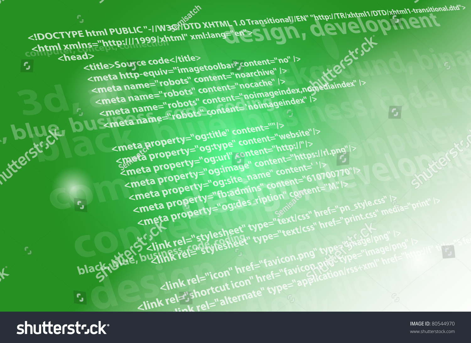 Vector Source Code Technology Background: vector de stock (libre de regalías) 80544970 ...