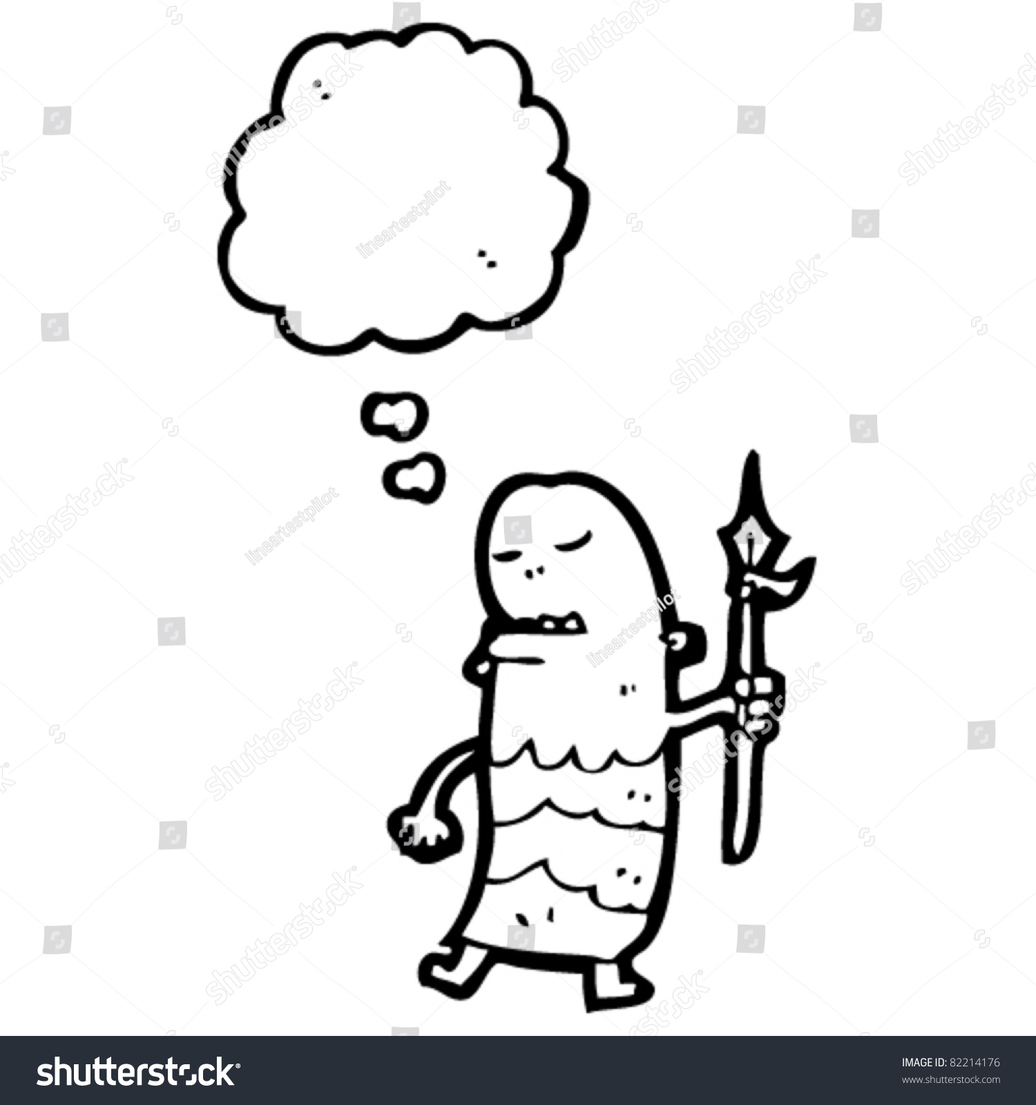 Cartoon Tribesman Stock Vector Royalty Free 82214176 Shutterstock