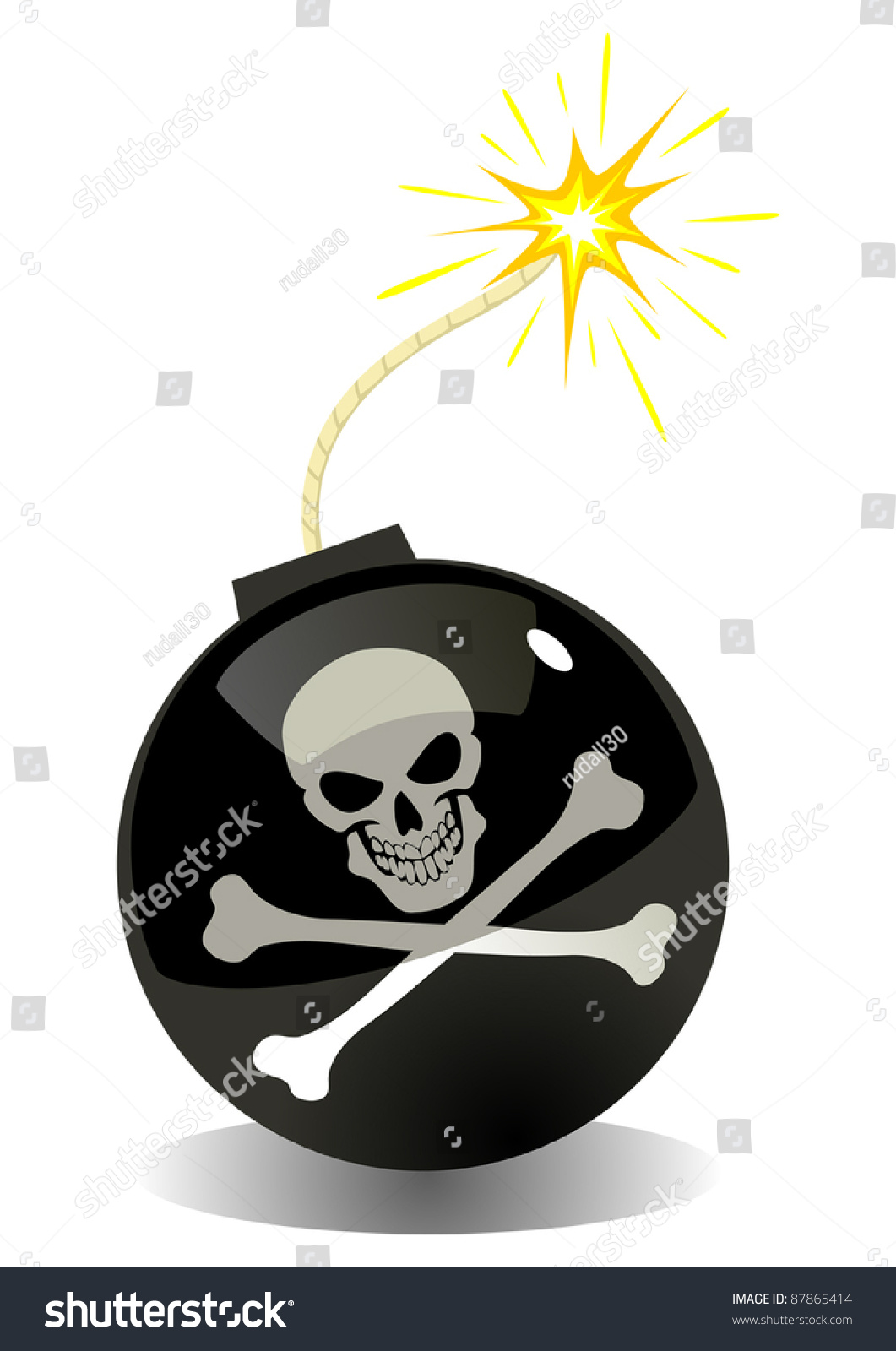 Vektor Stok Illustration Bomb Jolly Roger Symbol (Tanpa Royalti ... Vektor Stok Illustration Bomb Jolly Roger Symbol (Tanpa Royalti ...