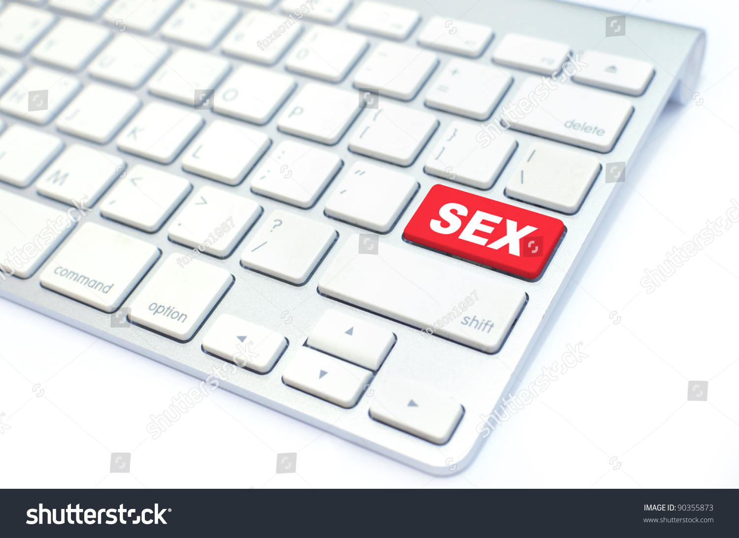White Keyboard Sex Button Stock Illustration 90355873 Shutterstock